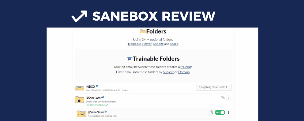 SaneBox Review – Insanely Effective Email Management - Productivity Land SaneBox Review – Insanely Effective Email Management - Productivity Land